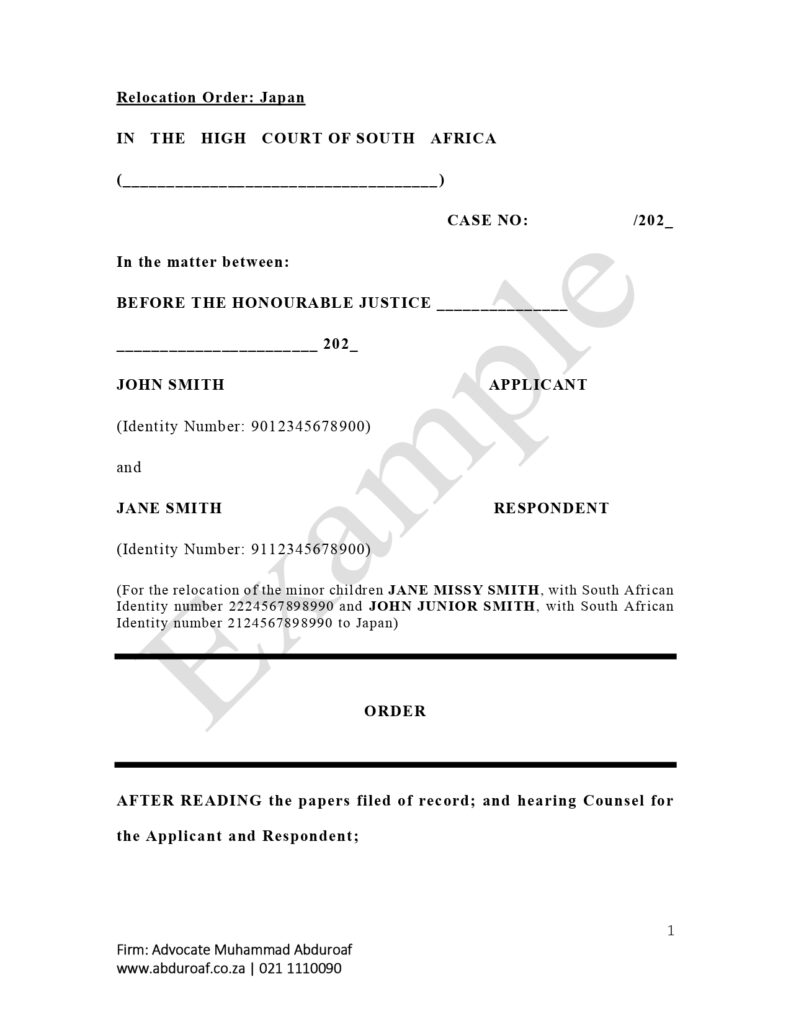 Pretoria Child Maintenance Application - Senior Family Law Advocate ...